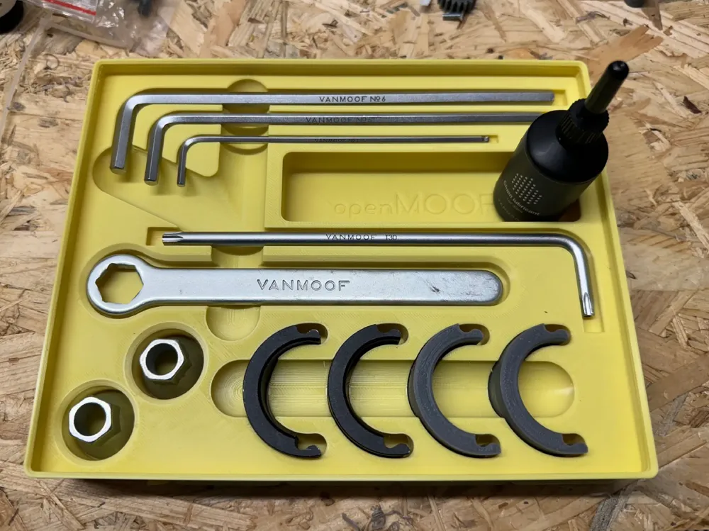 Van Moof Toolset storage tray for Gridfinity by Fluedddi - MakerWorld