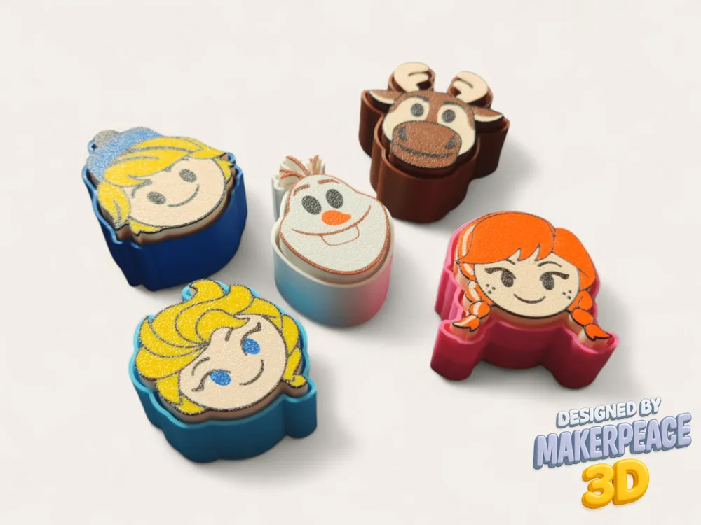 Frozen - Fidget Clickers - Full Set! by MakerPeace 3D MakerWorld ...