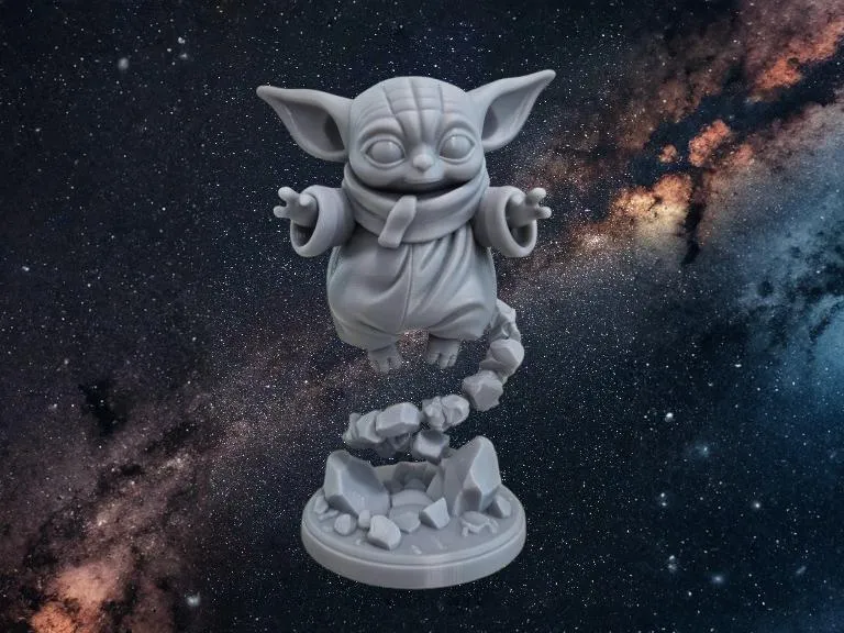 Baby Yoda - Levitating - Optical Effect - Free 3D Print Model - MakerWorld