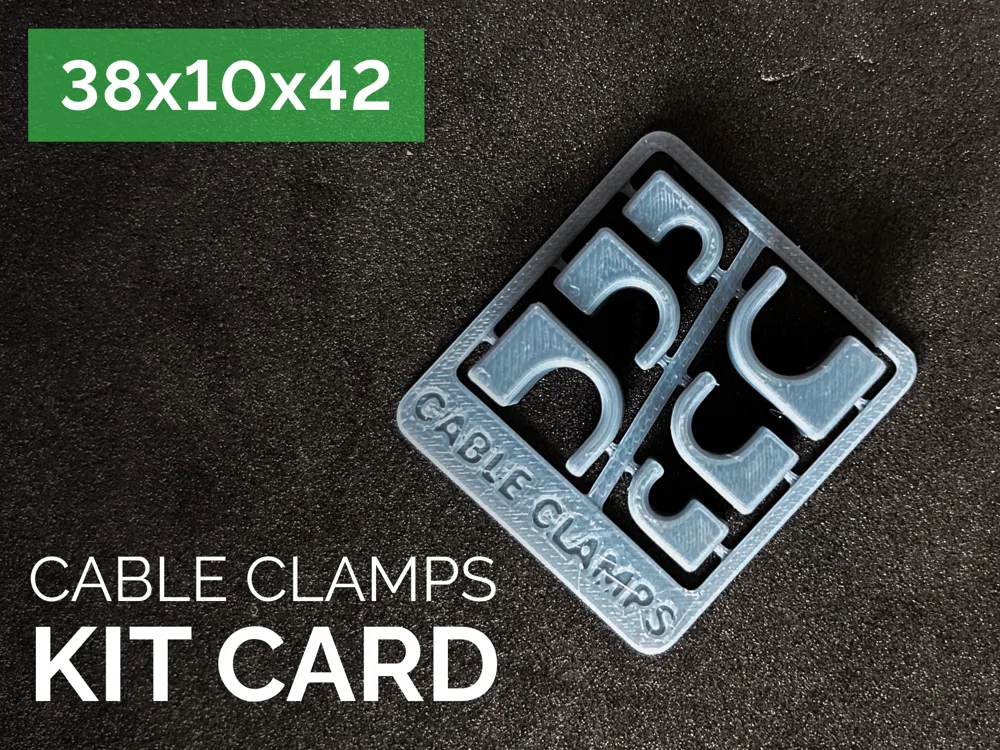 Cable Clamps Kit Card by Mintflavour - MakerWorld