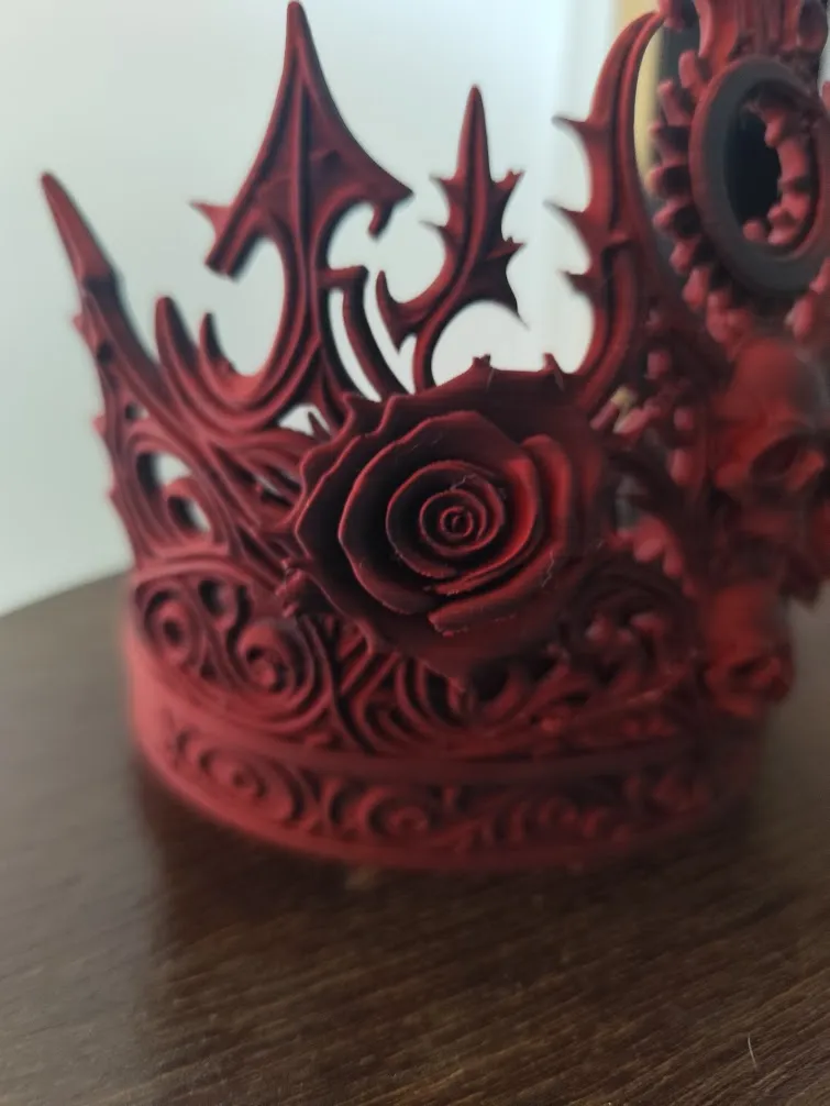 Crimson Eclipse Crown - Free 3D Print Model - MakerWorld