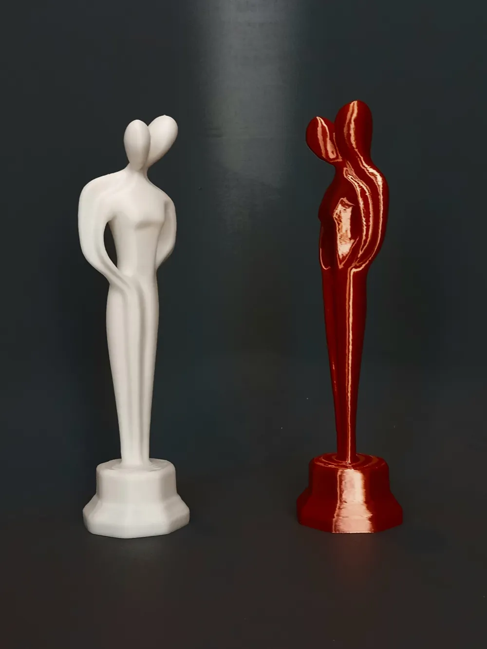 Abstract Couple in Love – Modern Art Figurine - Free 3D Print Model ...