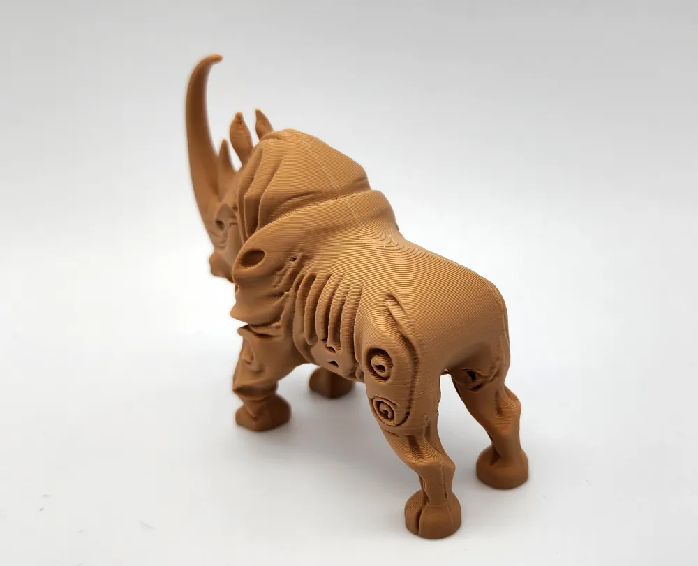 Wood-Carved Woolly Rhinoceros by Triple G WorkshopMakerWorld: Download ...