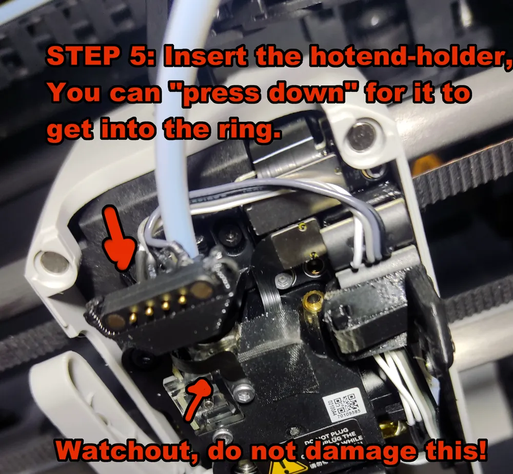 P1S fan cover quick disconnect magnetic pogo pins - Free 3D Print Model ...