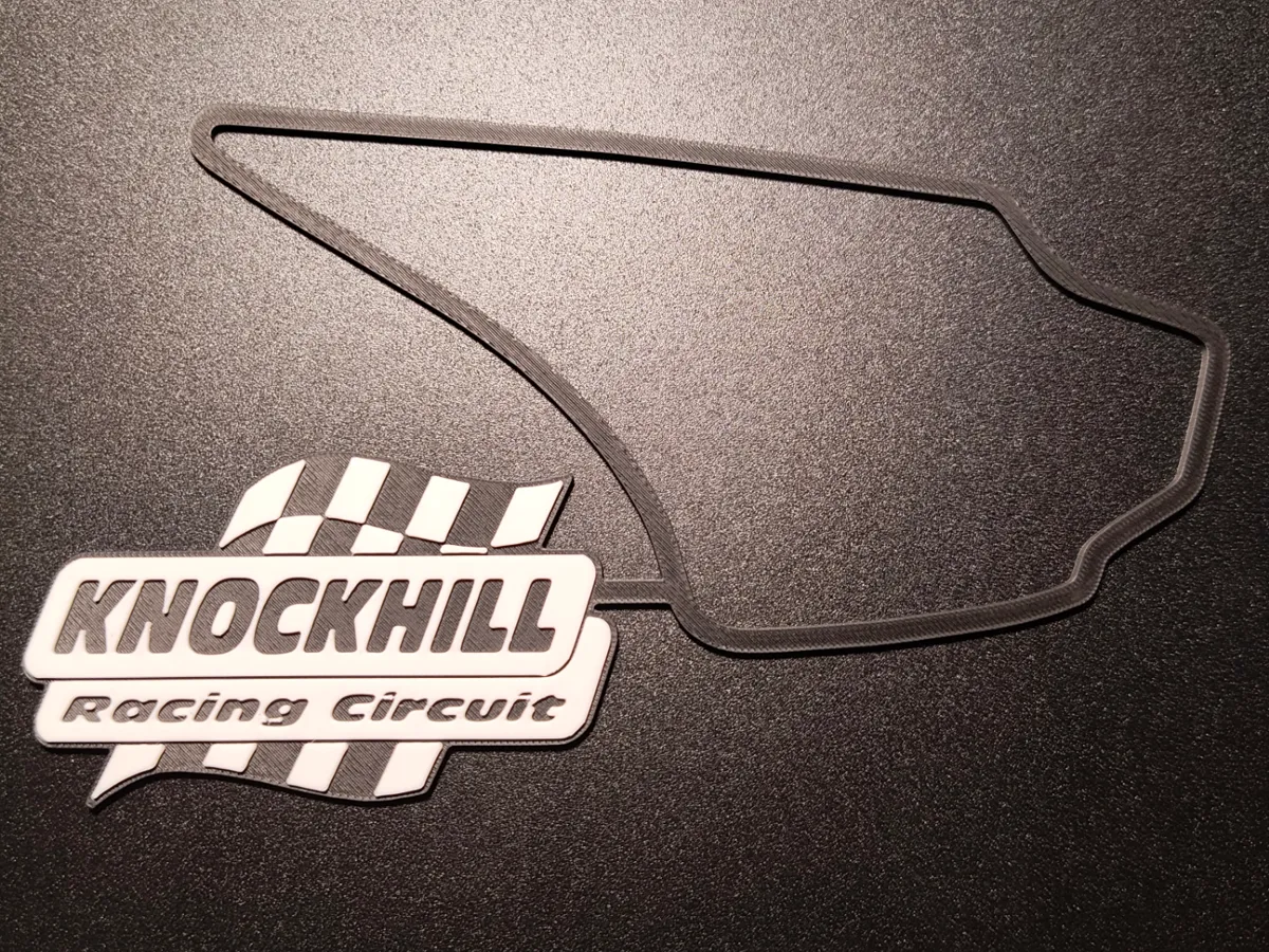 Knockhill Racing Circuit Track Map Wall Art - Free 3D Print Model ...