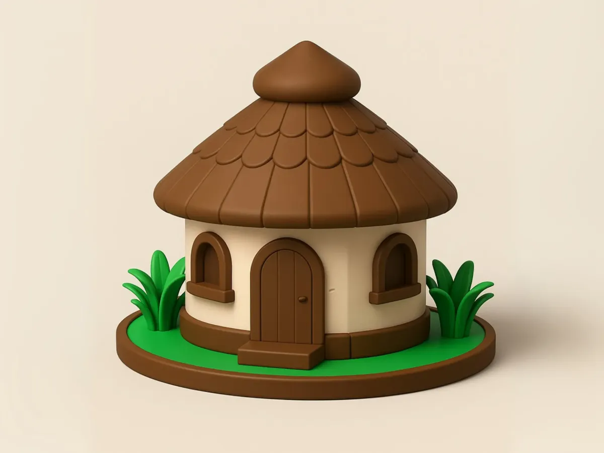 Round Hut - Free 3D Print Model - MakerWorld