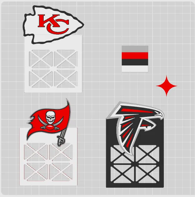 Football Card Dividers - All NFL Team by MathRix MakerWorld: Download ...