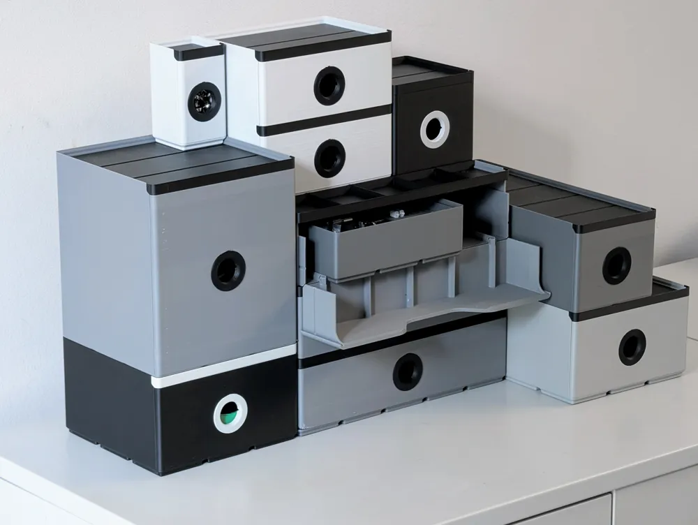 Gridfinity Modular Drawer Generator by MOSS 3D MakerWorld: Download Free 3D Models