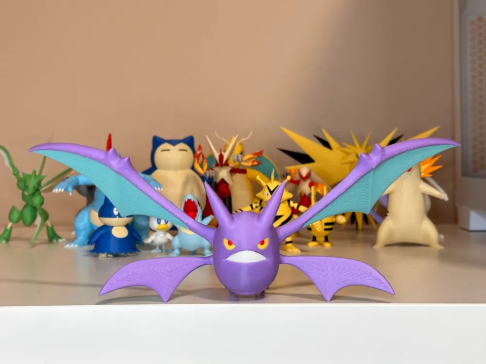 Crobat (Pokemon) Multiparts 80mm Tall 叉字蝠 by LCFigure MakerWorld ...