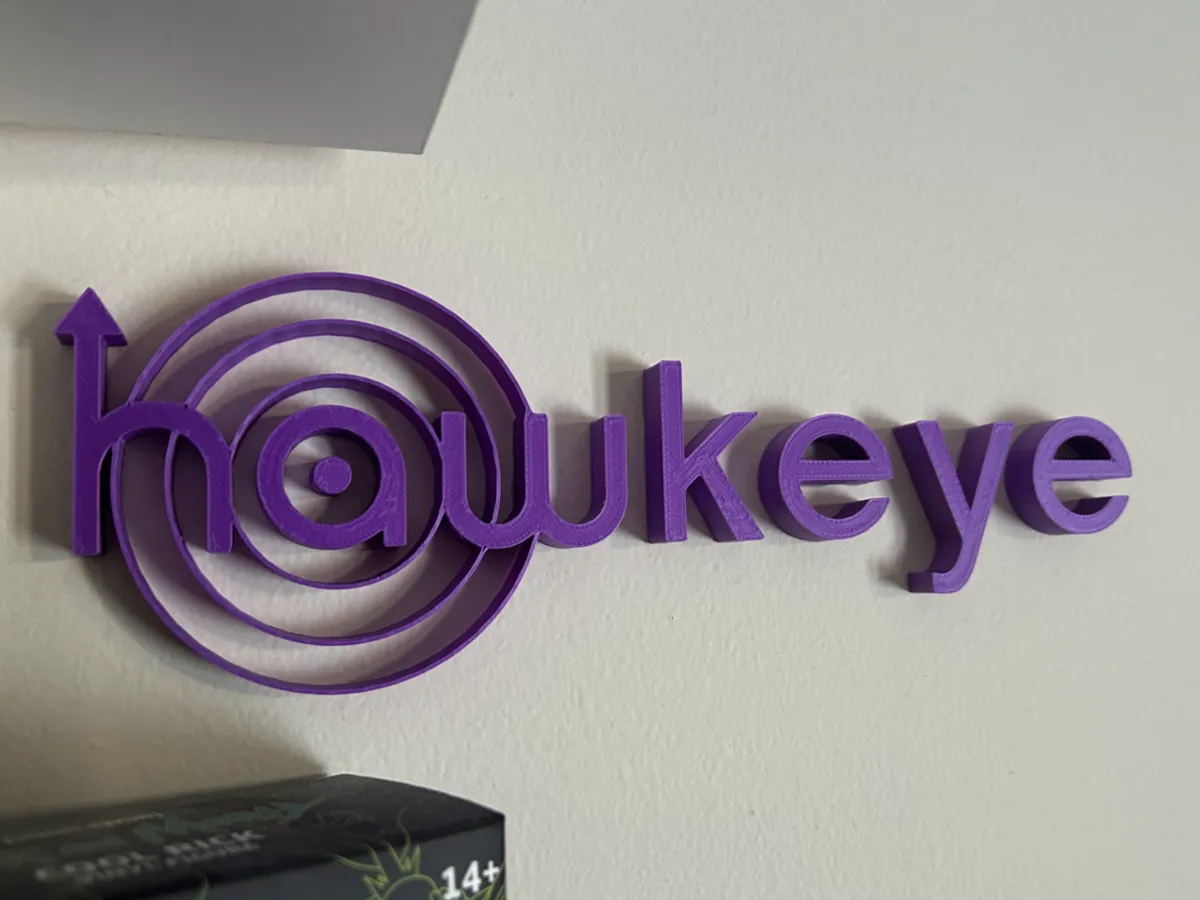 Hawkeye Fraction Aja Logo - Free 3D Print Model - MakerWorld