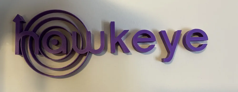 Hawkeye Fraction Aja Logo - Free 3D Print Model - MakerWorld