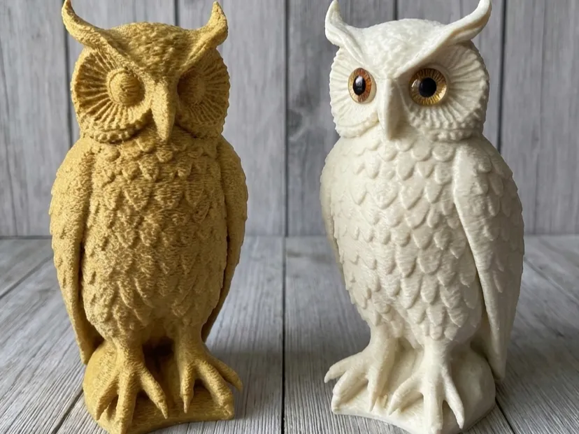 Owl Sculpture - Free 3D Print Model - MakerWorld