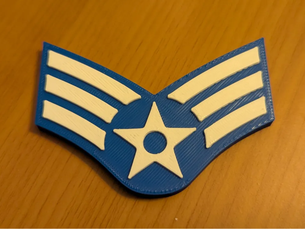 Air Force Senior Airman E4 Rank by jwharris79 MakerWorld: Download Free ...
