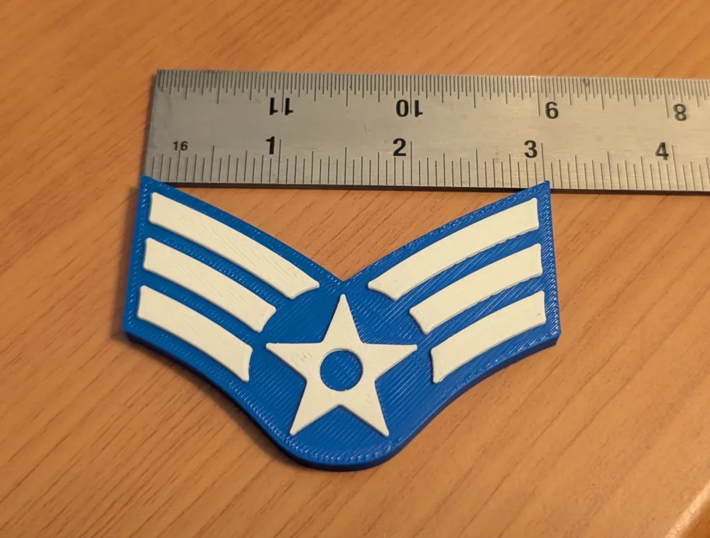 Air Force Senior Airman E4 Rank by jwharris79 - MakerWorld