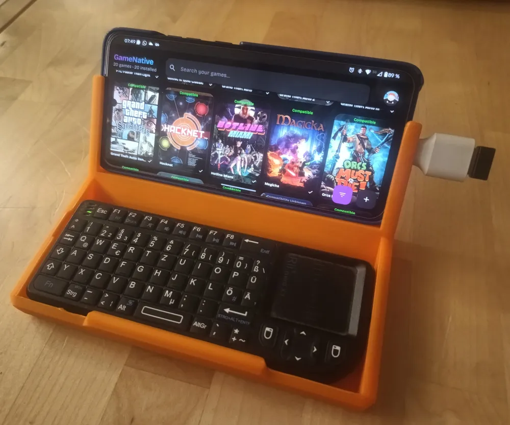 keyboard case for Moto Edge 50 neo + Rii mini X1 - Free 3D Print Model ...