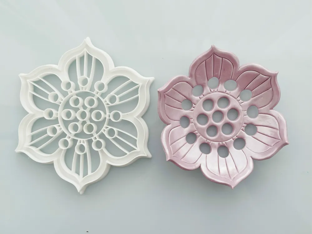 Flower Trinket Dish Polymer Clay Cutter (~15cm) - Free 3D Print Model ...
