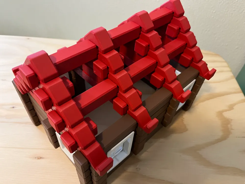 Log Cabin Building Playset by 3dEd - MakerWorld