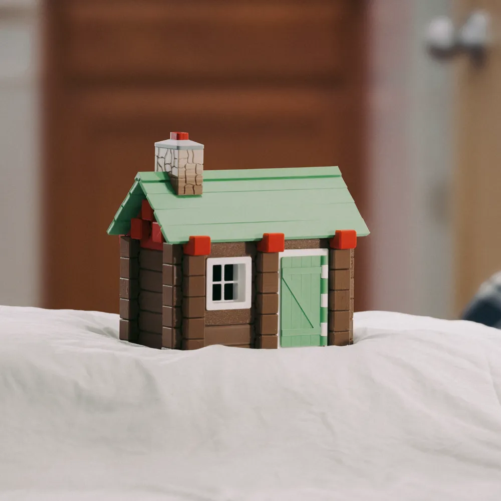 Log Cabin Building Playset by 3dEd - MakerWorld