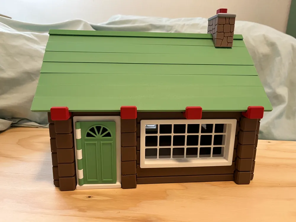 Log Cabin Building Playset by 3dEd - MakerWorld