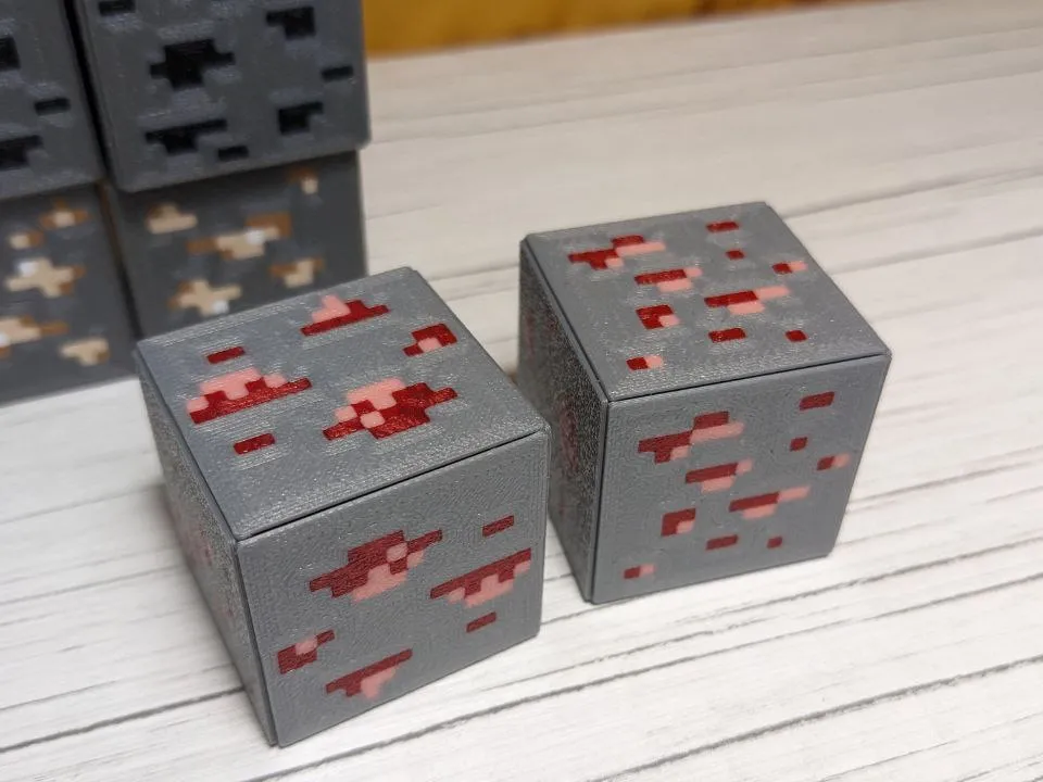 Minecraft Redstone Ore Block by kirimba - MakerWorld