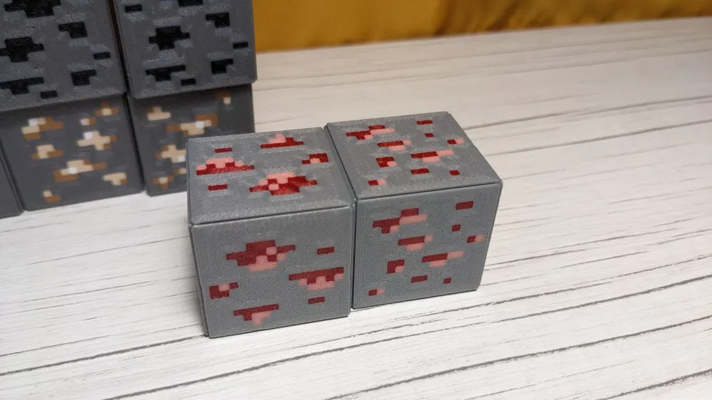 Minecraft Redstone Ore Block by kirimba - MakerWorld