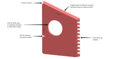 Ice Scraper Simple Robust 来自 NFDesign - MakerWorld