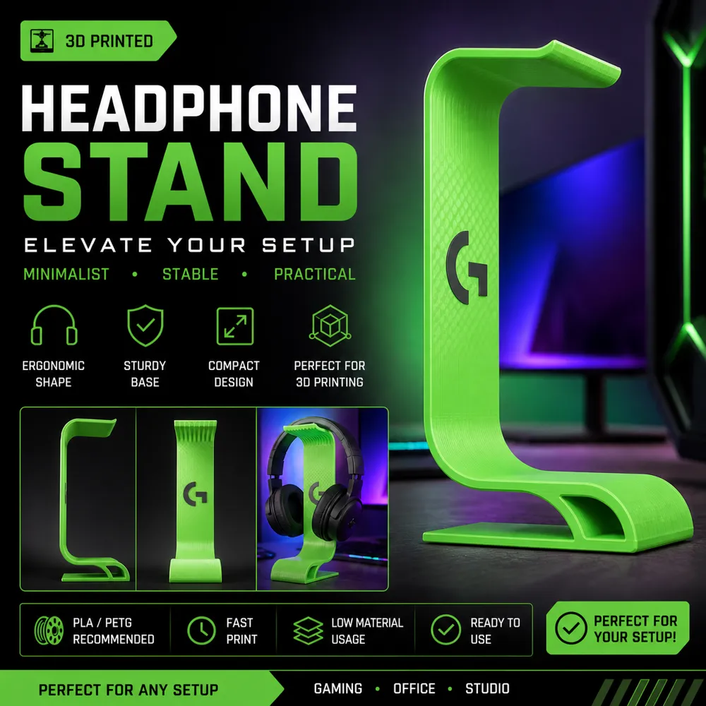 Headphone Stand Logi Logitech Big 