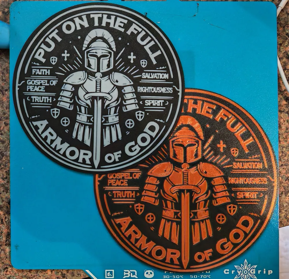 The full Armour of God sign (Ephesians 6:10–18) - Free 3D Print Model ...
