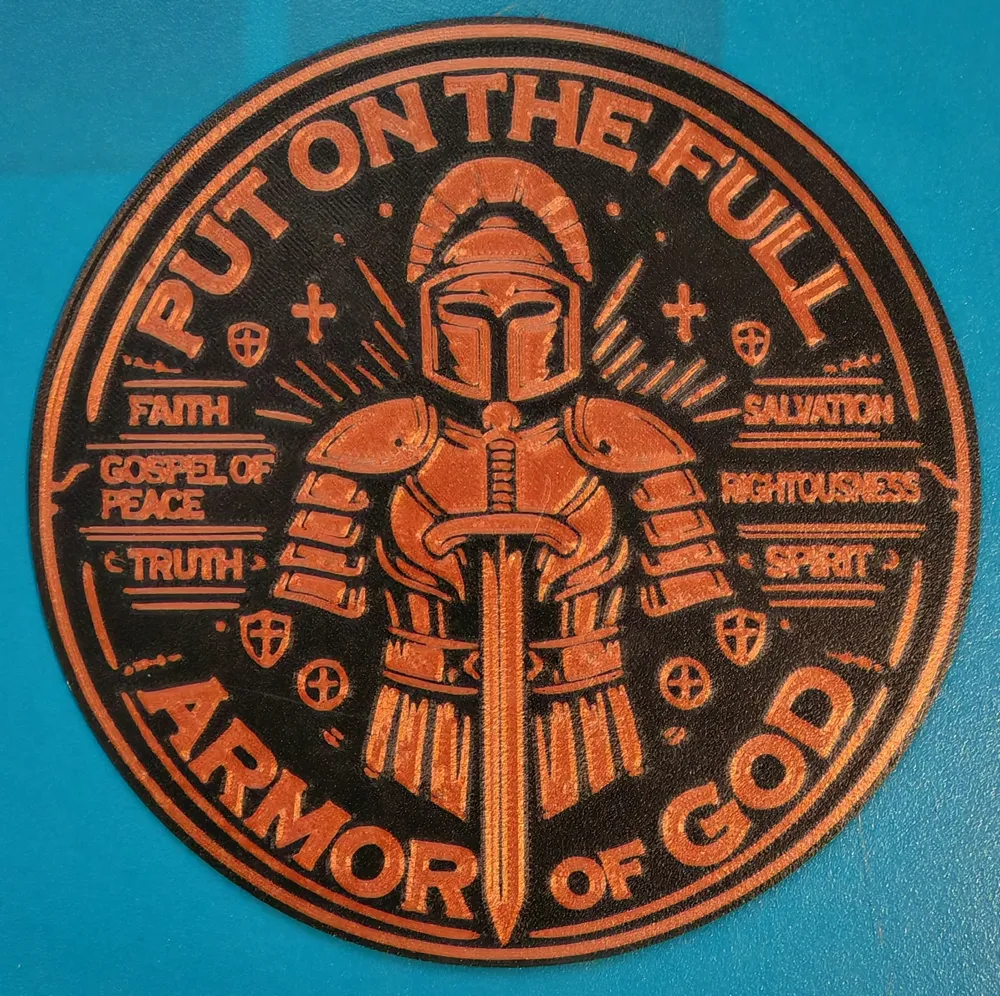 The full Armour of God sign (Ephesians 6:10–18) - Free 3D Print Model ...
