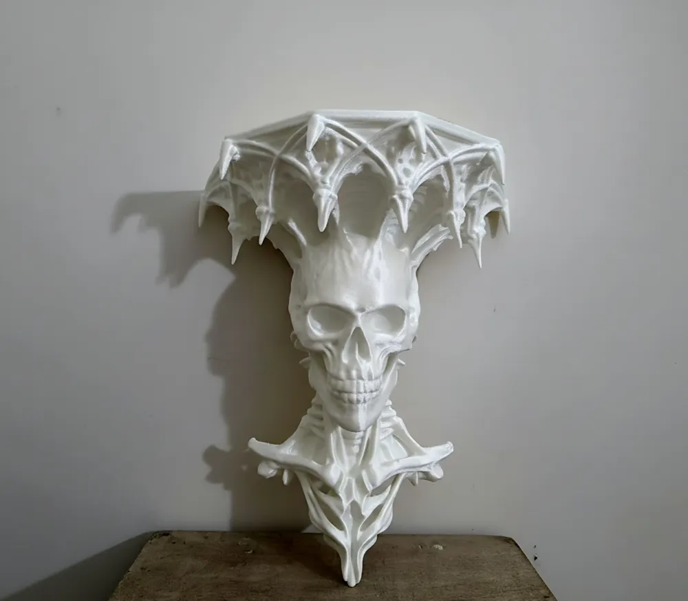 Skull Corbel Wall Shelf - Free 3D Print Model - MakerWorld