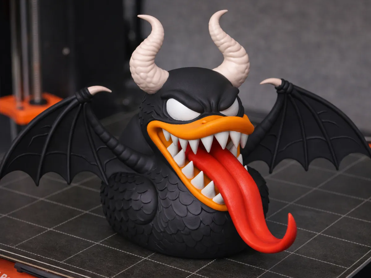 Demonic Duck – Bat Wings & Serpent Tongue - Free 3D Print Model ...