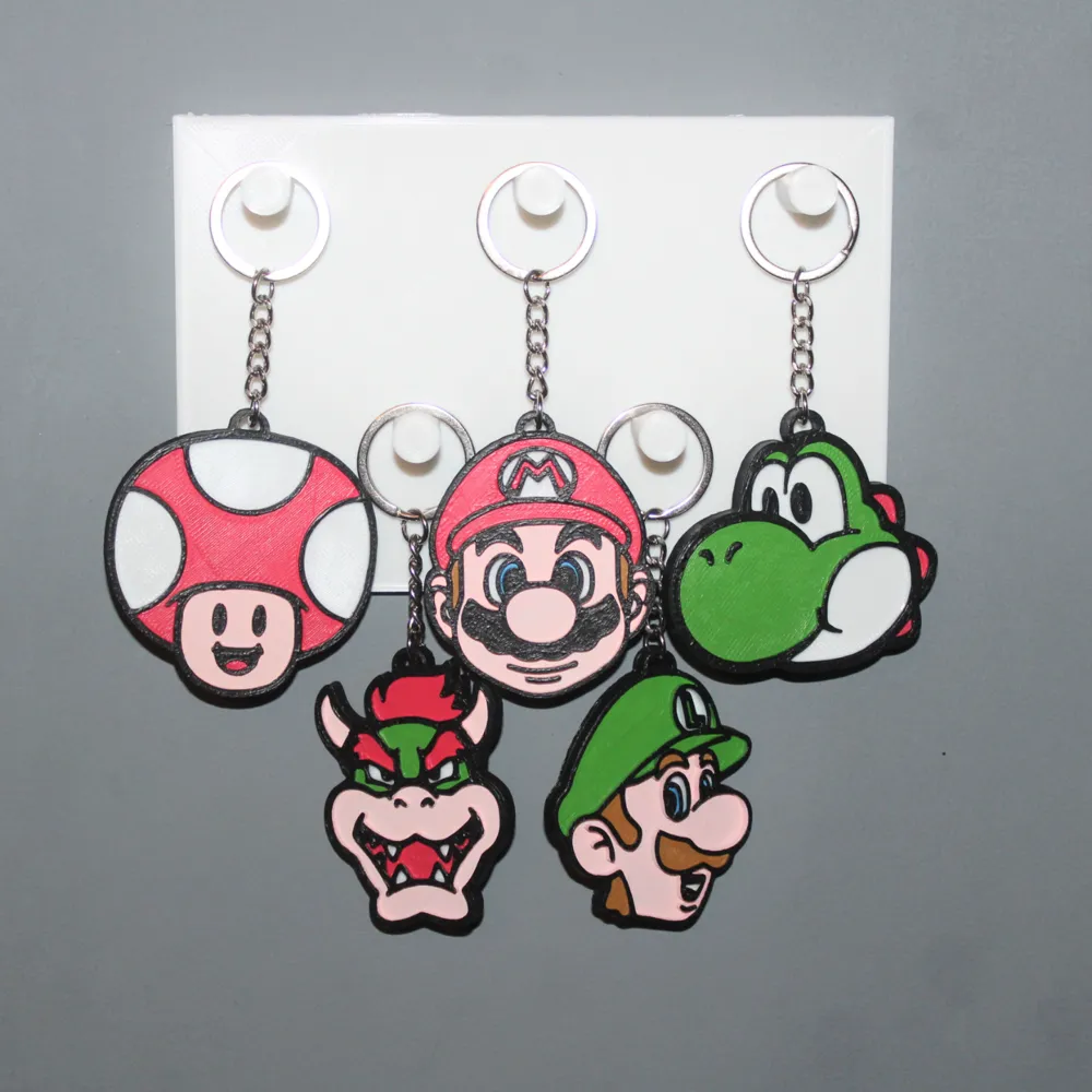 Super Mario Keychain Multicolor by ThePrintsGioUniverse - MakerWorld