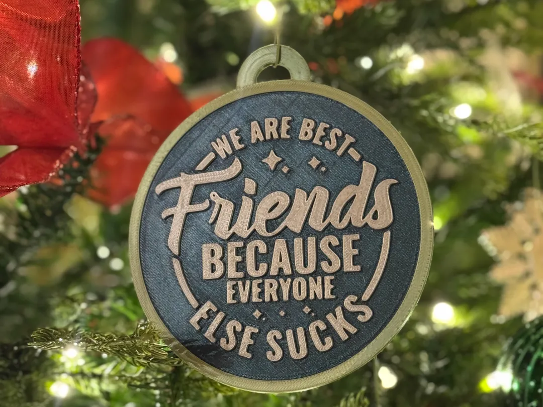 Ornamento de Melhores Amigos - Modelo gratuito para impressão 3D ...