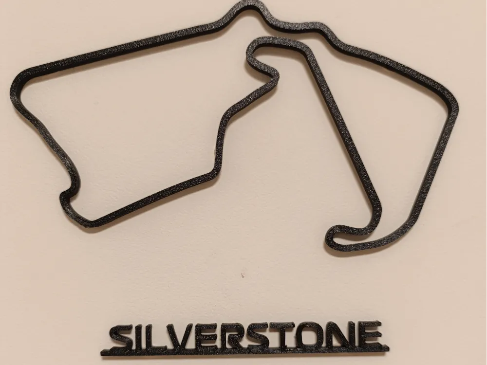 F1 Silverstone GP United Kingdom Circuit - Free 3D Print Model - MakerWorld