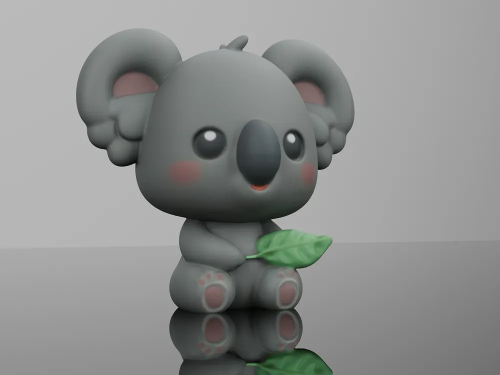 Cute Koala - Free 3D Print Model - MakerWorld