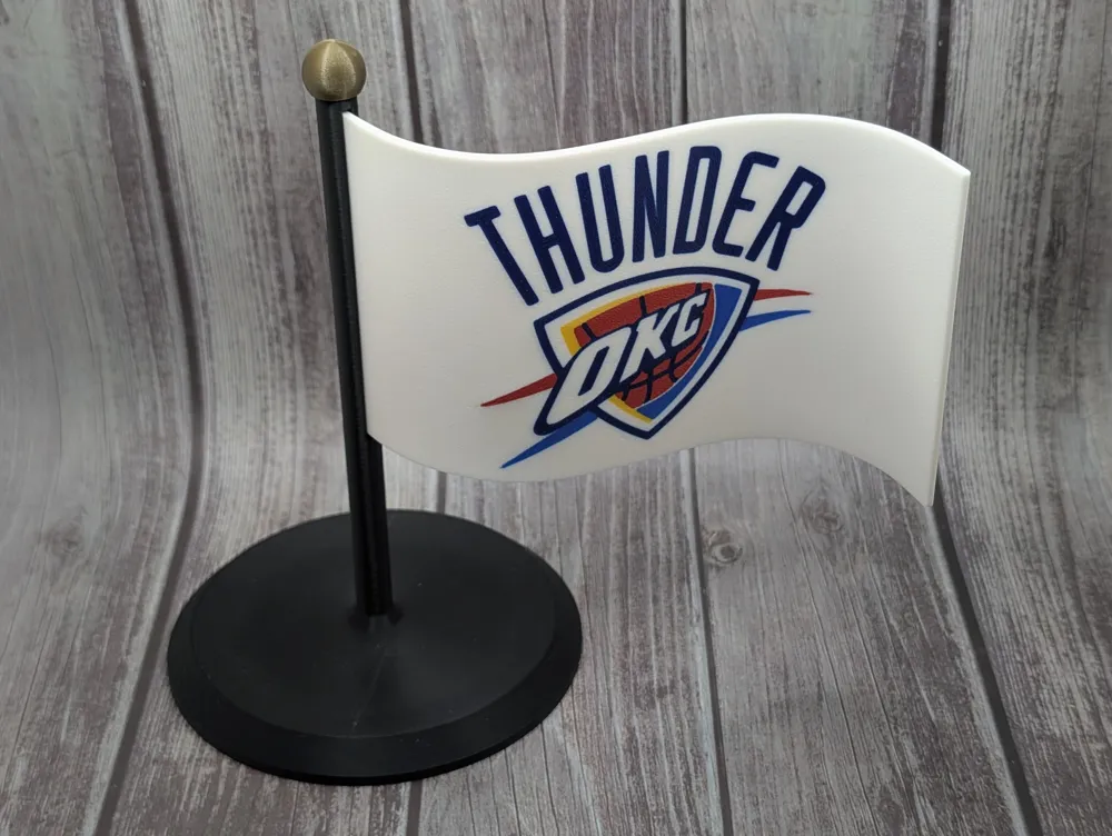 OKC Thunder Flag by Sage Prints and Design MakerWorld: Download Free 3D ...