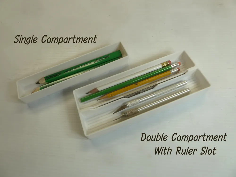Gridfinity Pencil Box For Shallow Drawers by Tool Man MakerWorld ...