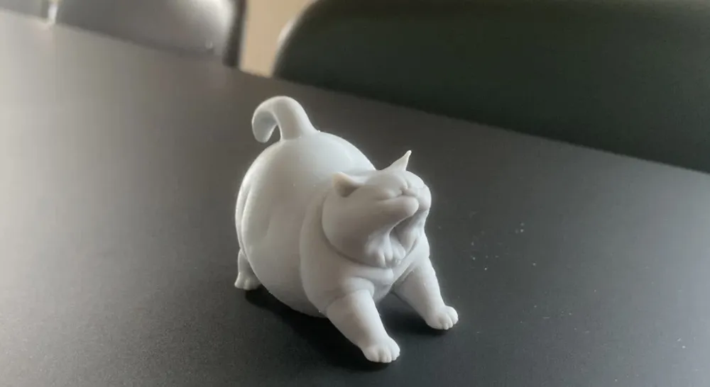 Yawning Fat Cat by Noah thomas MakerWorld: Download Free 3D Models