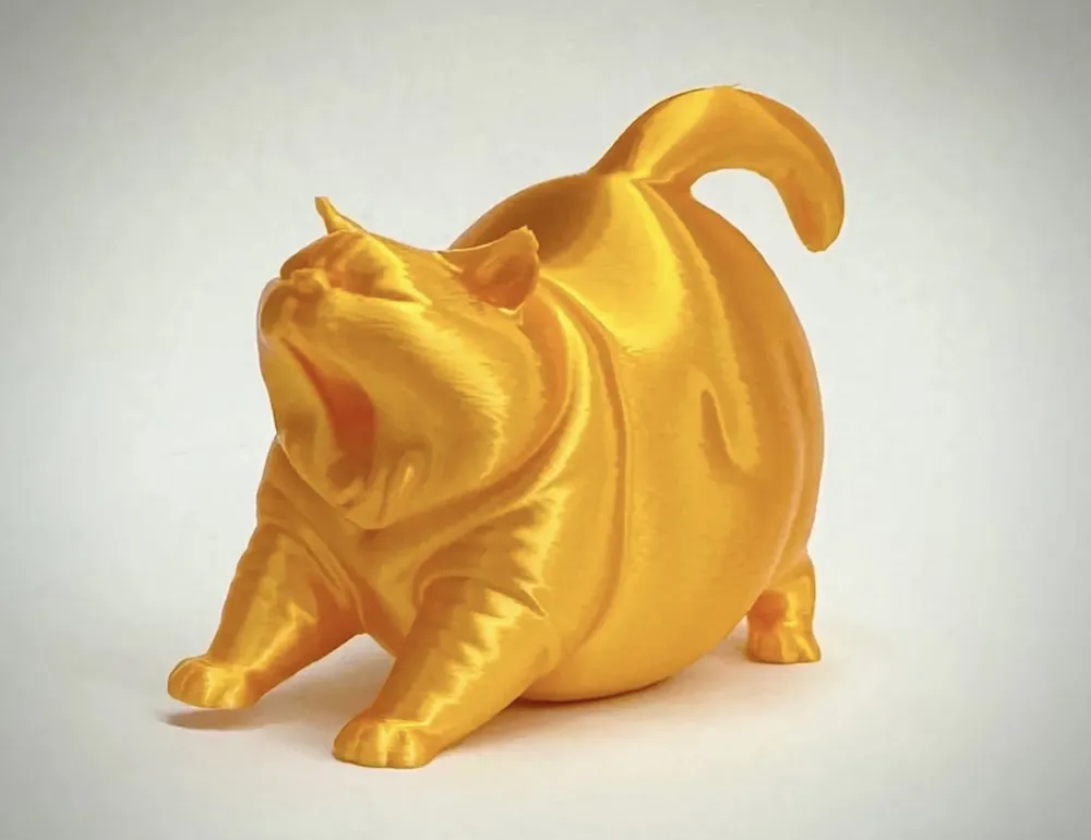 Yawning Fat Cat by Noah thomas MakerWorld: Download Free 3D Models