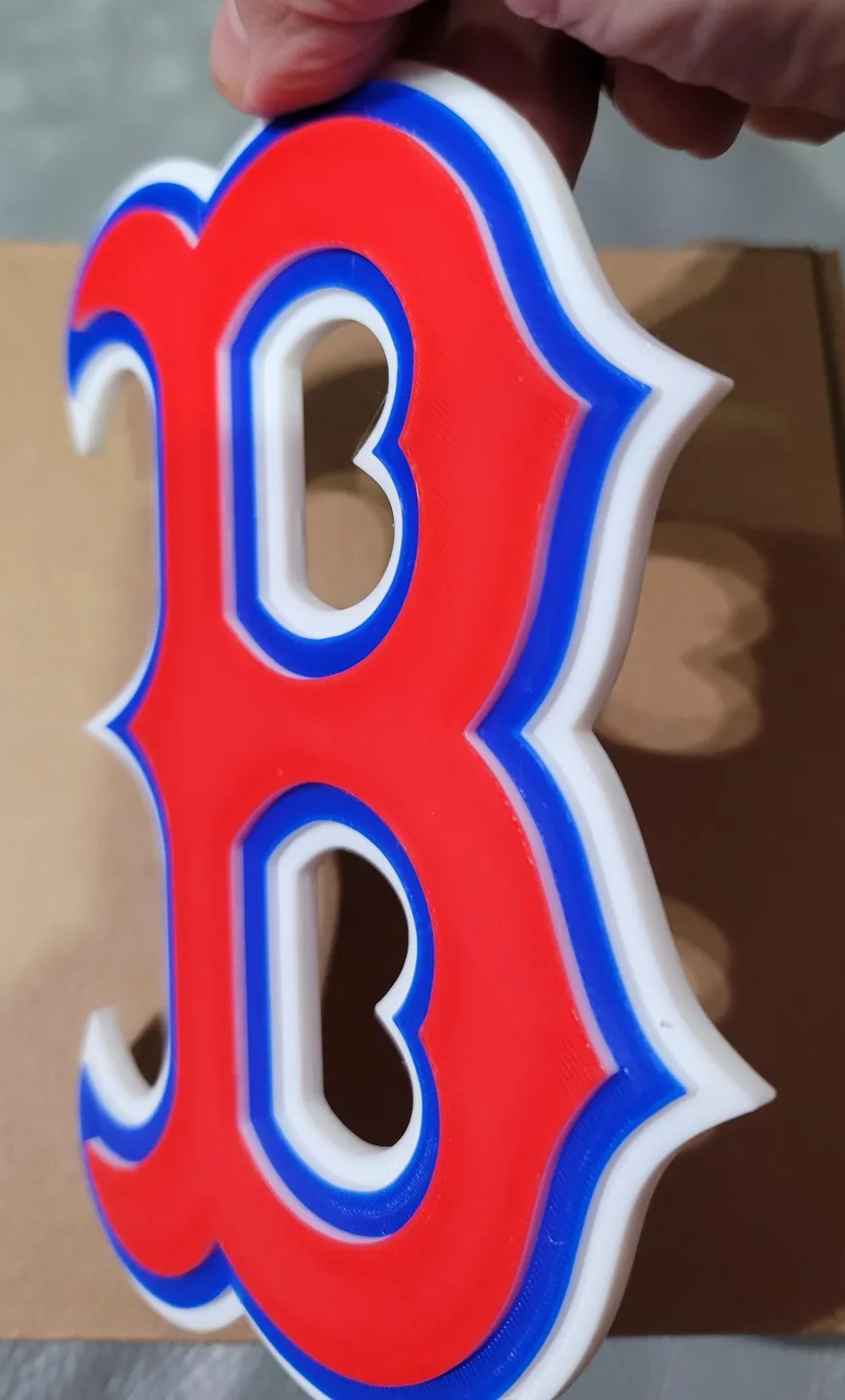 BOSTON RED SOX 3D Logo 180mm series by mercadogarzas - MakerWorld