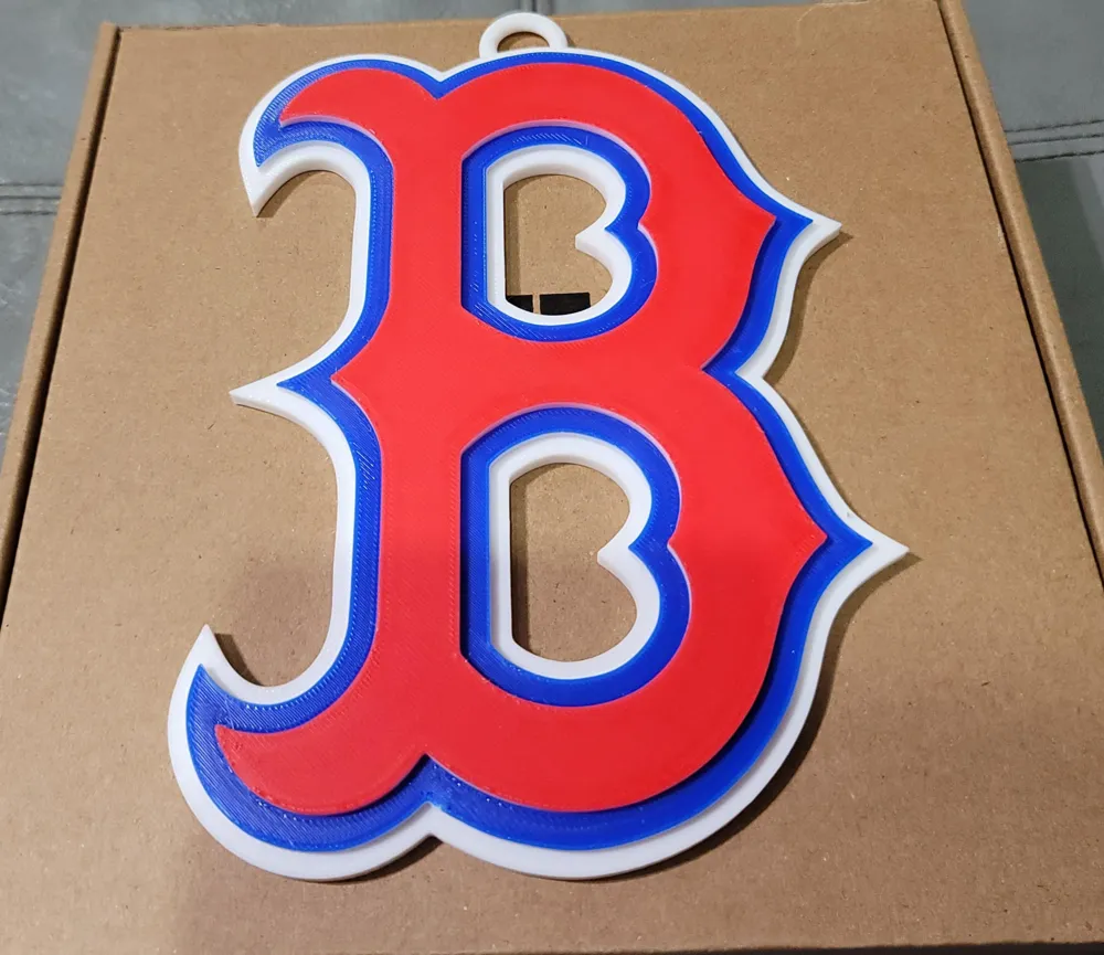 BOSTON RED SOX 3D Logo 180mm series by mercadogarzas - MakerWorld
