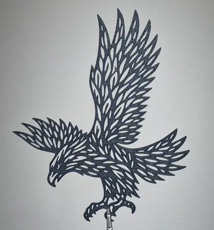 Eagle silhouette by 2D Wall Art MakerWorld: Download Free 3D Models
