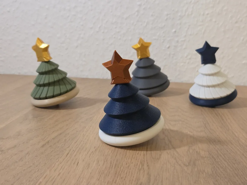 Spinning Tree – Modular Christmas Spinning Top - Free 3D Print Model ...