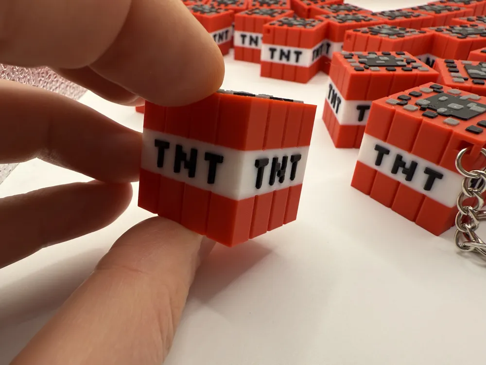 Minecraft TNT Keychain 30x30 – 4 Colors by 3D PIOTR MakerWorld ...