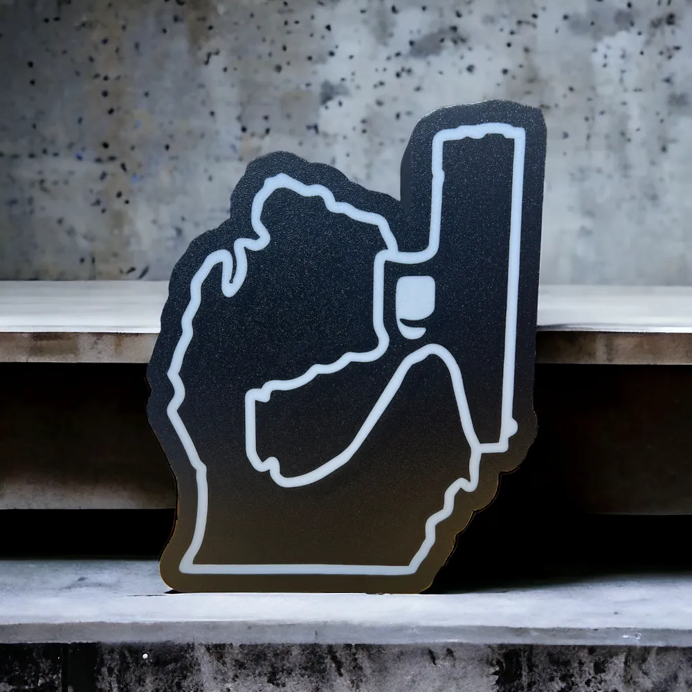 2nd Amendment Michigan Glock LED Light Box Sign by pvellenga - MakerWorld