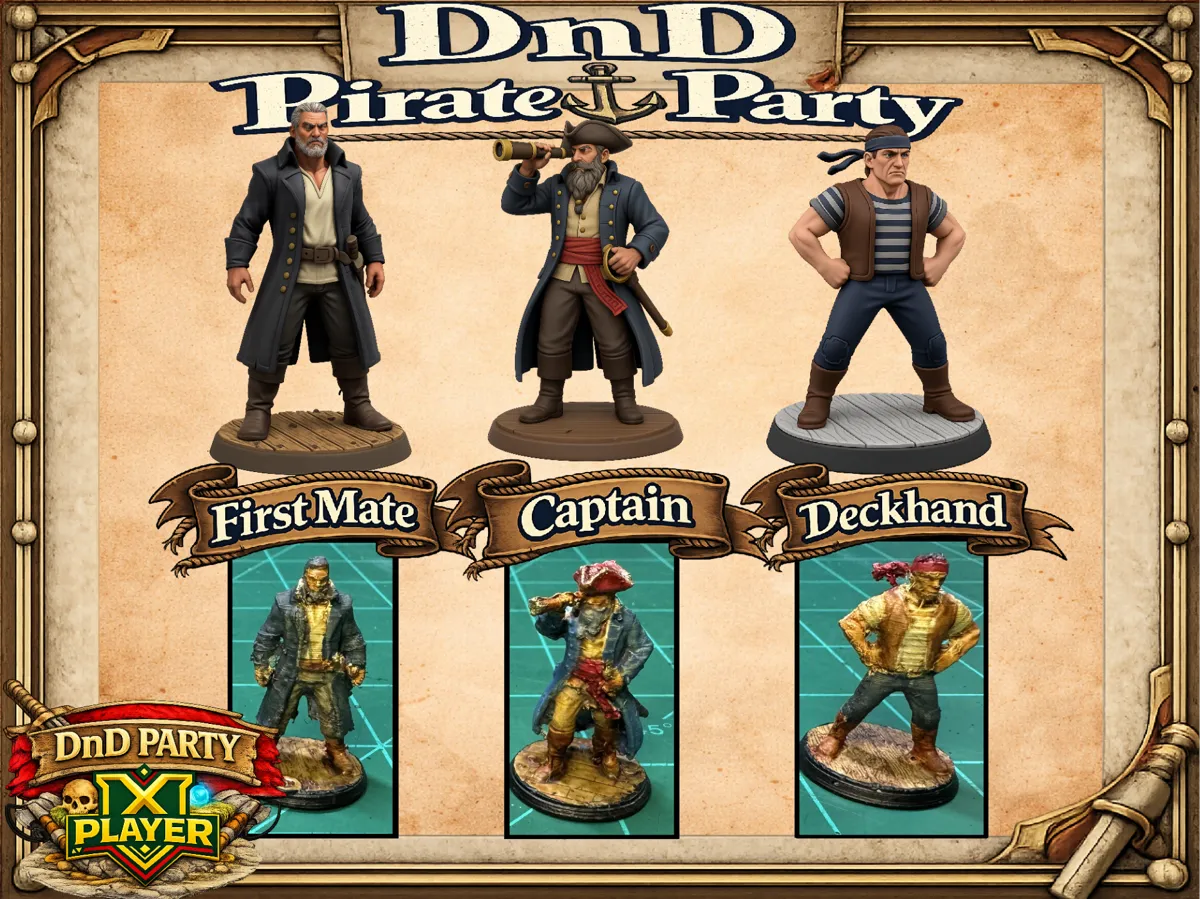 Piratenparty: DnD D&D Pathfinder Mini – Kostenloses 3D-Druckmodell ...