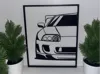 Toyota Supra 2d art - Free 3D Print Model - MakerWorld