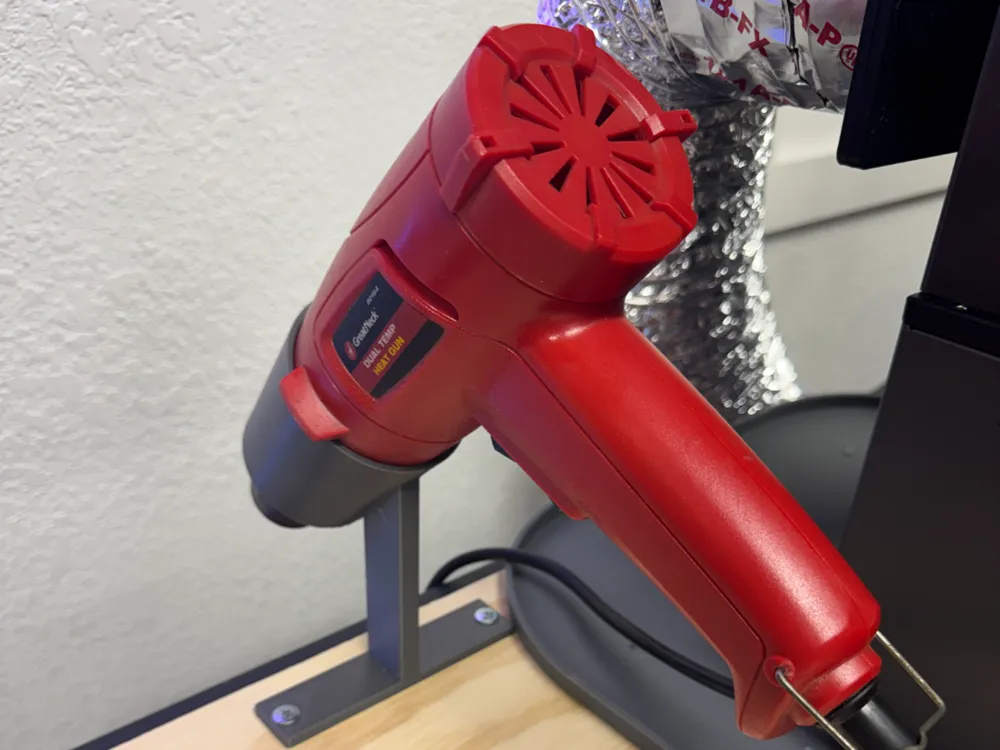 Harbor Freight Heat Gun Bench Mount - Free 3D Print Model - MakerWorld