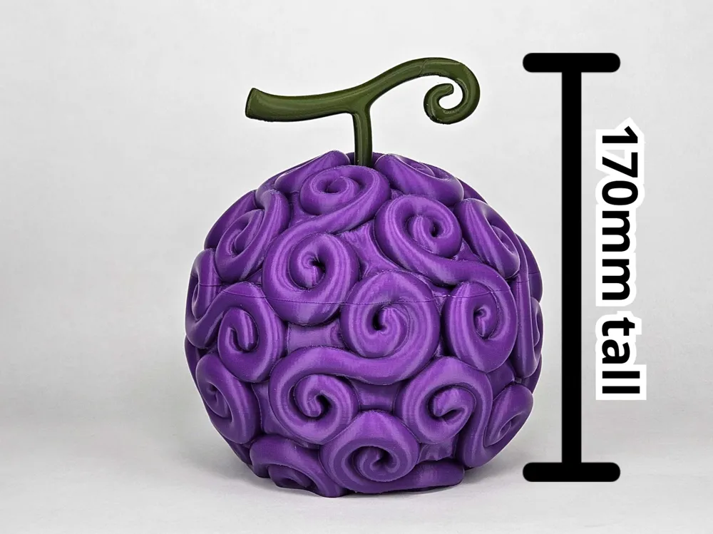 Devils Fruit Secret Container Gomu Gomu -One Piece - Free 3D Print ...