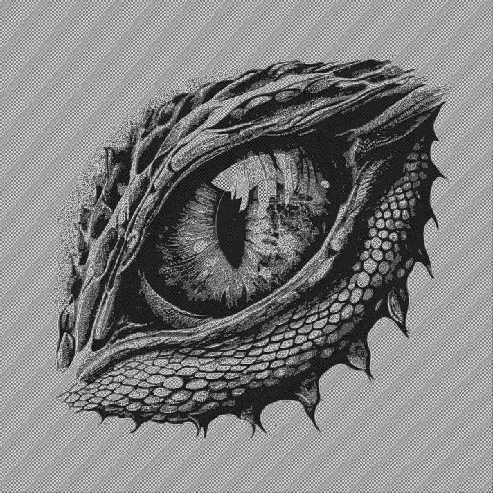HueForge - Dragon Eye - Grayscale by Deltree3D - MakerWorld